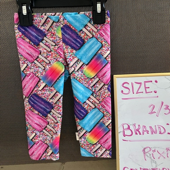 Pixie Lane | Bottoms | Pixie Lane Sprinkle Popsicle Crop Spandex Leggings New | Poshmark
